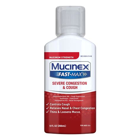 Buy Mucinex Fast Max Severe Congestion And Liquid Fl Oz Fast Acting Maximum Strength