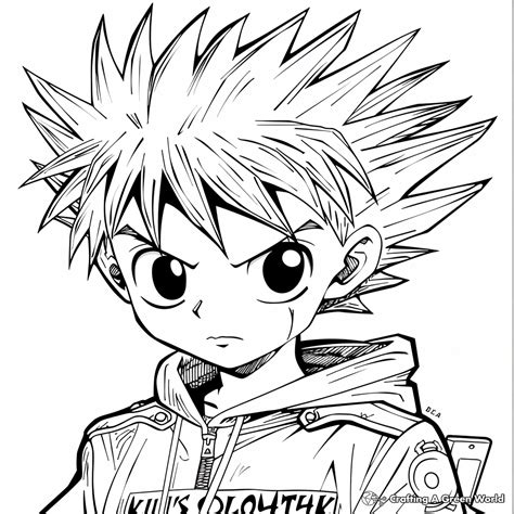 Killua Hxh Ausmalbilder Supercoloriage Malvorlage Printable Coloriages Gon Kurapika Tableau