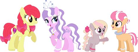 Safe Artist Xhalesx Apple Bloom Diamond Tiara Earth Pony