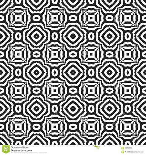Optical Art Abstract Striped Seamless Deco Pattern Stock Vector