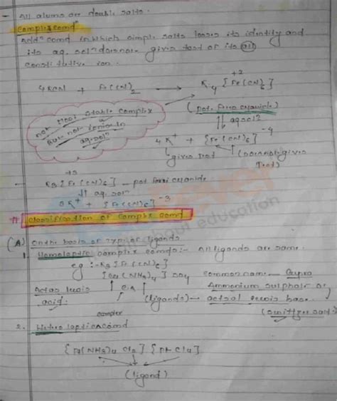 D F Block Element Hand Written Notes For Neet Entrance Exam