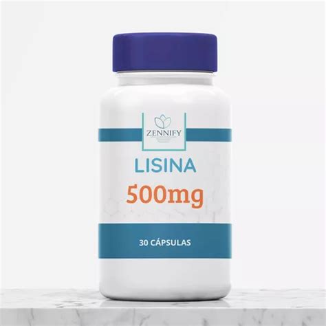Lisina 500mg 30 Cápsulas 100 Original Parcelamento Sem Juros