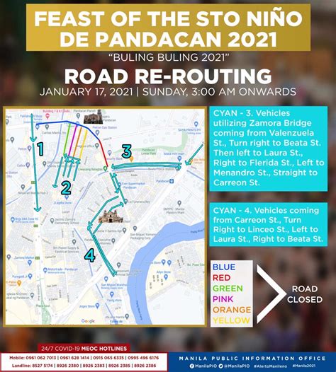 LIST Manila roads closed rerouted for Santo Niño Feast Inquirer News