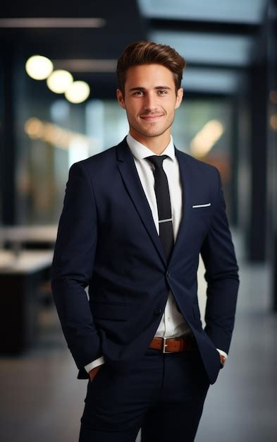 Premium Ai Image Handsome Businessman In Suit