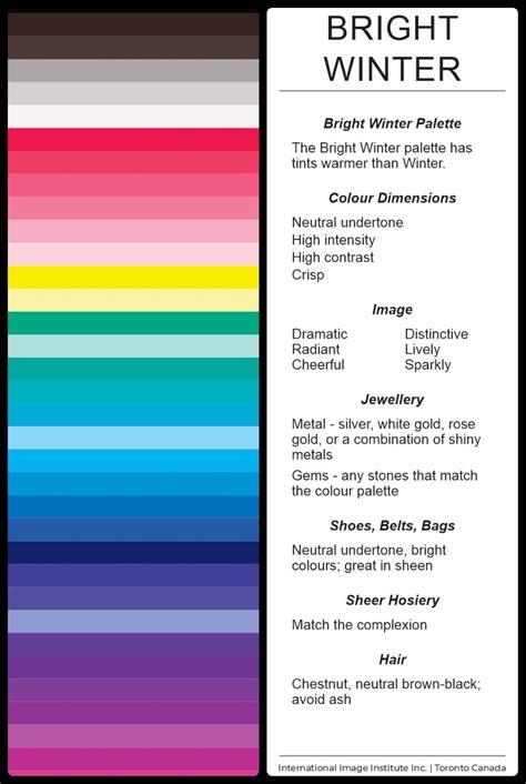 Bright Winter Color Palette