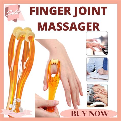 Original Finger Joints Massager Stress Relief Care Relax Double Rubber
