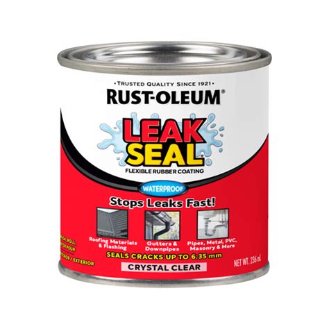 Rust Oleum 240ml Crystal Clear Leakseal Flexible Rubber Coating Sealer Bunnings Australia