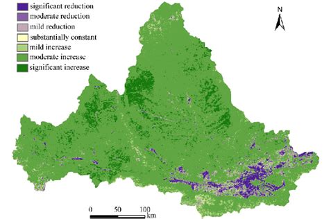 Annual Ndvi Spatial Distribution Figure 4 Spatial Variation Of