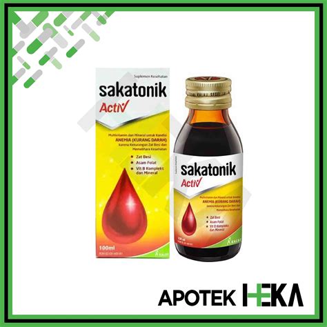 Sakatonik Activ Syrup Sirup Multivitamin Zat Besi Tambah Darah
