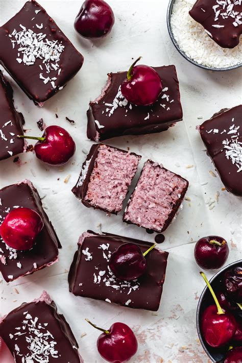 Cherry Bounty Bars Vegan No Bake Nourishing Amy