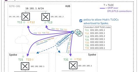 hub spoke topology with cisco sd wan control