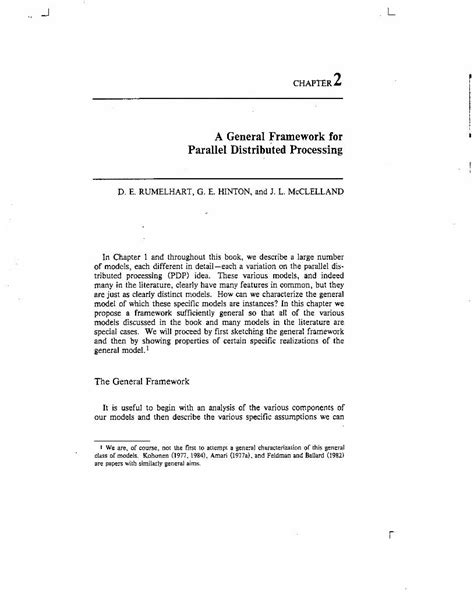 Pdf A General Framework For Parallel Distributed Processingjlmcc