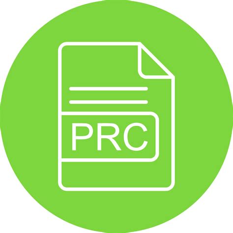 PRC File Format Multi Color Circle Icon Vector Art At Vecteezy