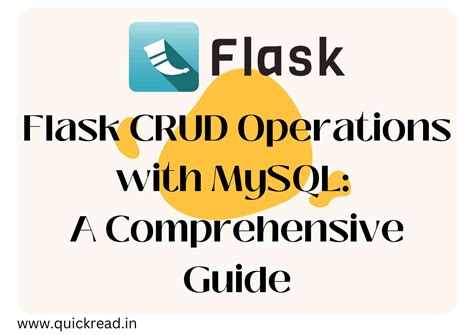 Flask CRUD Operations With MySQL A Comprehensive Guide