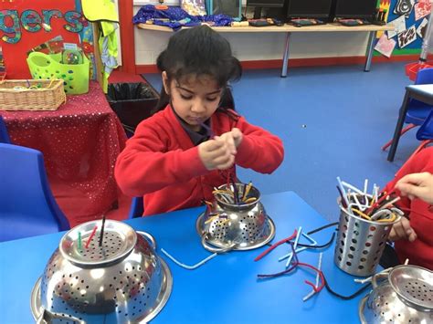 We Love To Thread In Nursery Threading Helps To Make Our Fingers