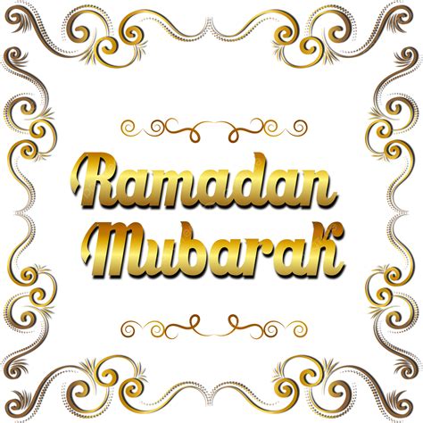 Oro Ramadan Mubarak Diseño Floral Islámico Png Tradicional Kareem