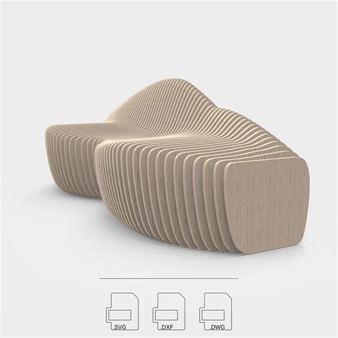 Parametric Bench 911 • Router Cut Files • Cnc Files For Cutting• Vector Files • Dxf • Dwg