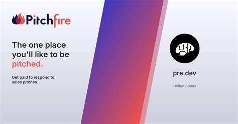 Pitch Pre Dev Pitchfire