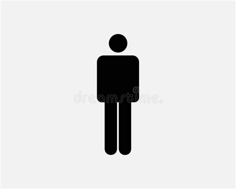 Stickman Icon Man Stick Figure Male Person People Boy Men User Avatar