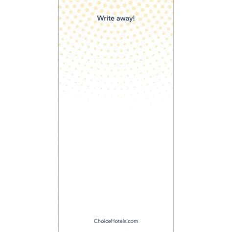 Quality Inn Memo Pads Case Of 1000 Hd Supply