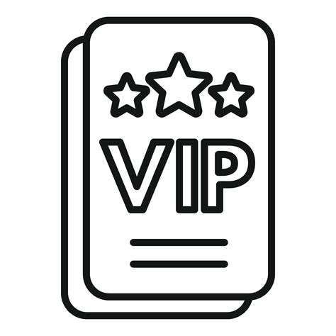 Vip Class Ticket Icon Outline Vector Seat Air Chair 38949002 Vector
