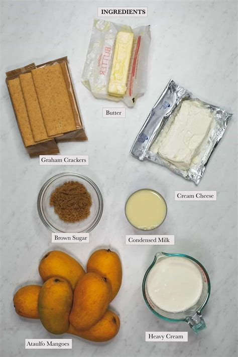 Mango Float Graham Ingredients Mango Float Float Recipes