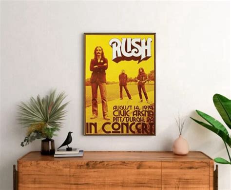 Official Rush Band Concert Poster Limited Edition Artwork F Inspire