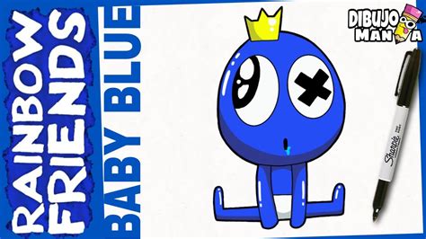 Como Dibujar A Blue De Rainbow Friends Roblox Youtube Images And