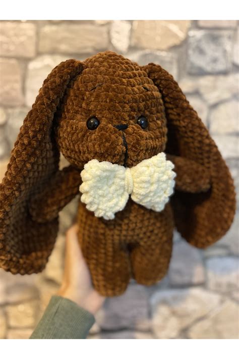 Homesinti 30cm Amigurumi El Yapımı Uzun Kulaklı Tavşan Uyku Arkadaşı Fiyatı Yorumları Trendyol