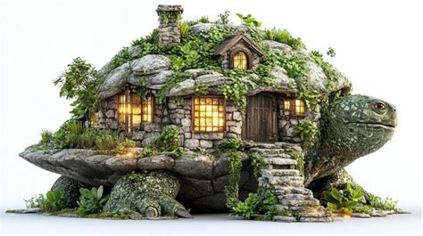 Magical Fantasy House 3d Renderings For Creative Inspiration Premium