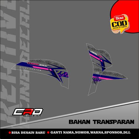 Jual Stiker Striping Transparan Motor Scoopy FI New 2017 2018 2019