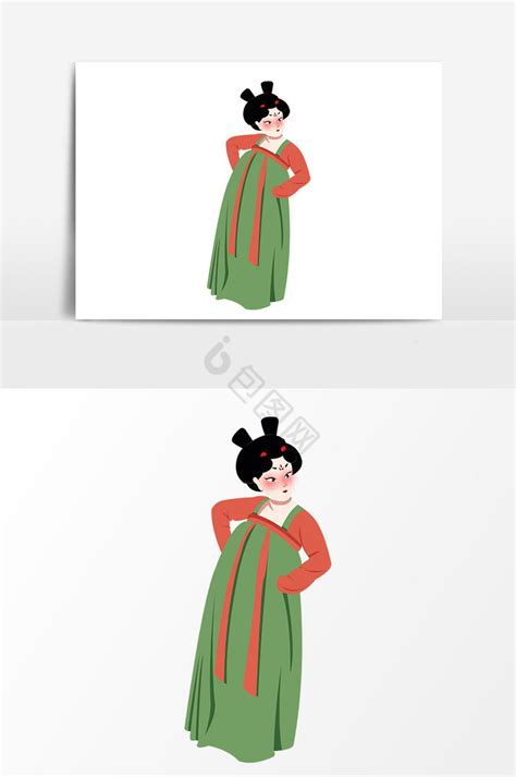 唐宫夜宴小胖妞png下载 包图网