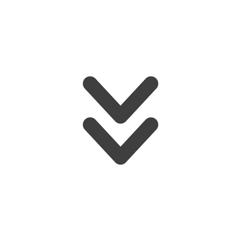 Vector Sign Of The Down Arrow Symbol Is Isolated On A White Background Down Arrow Icon Color