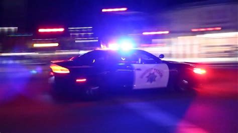 Three Chp Police Cars Responding To A High Speed Pursuit Youtube
