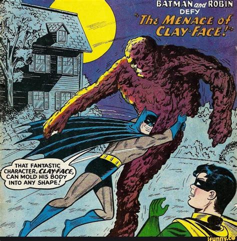 Batman Aad Robin Defy The Menace Of Clay Face Le Ad That Fantastic