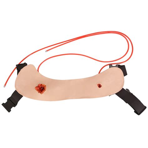 Wearable Bullet Penetrating Chest Wound Model With Bleeding Simulation