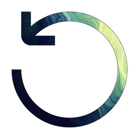 image icons rotate left luminous gradient background premium ai
