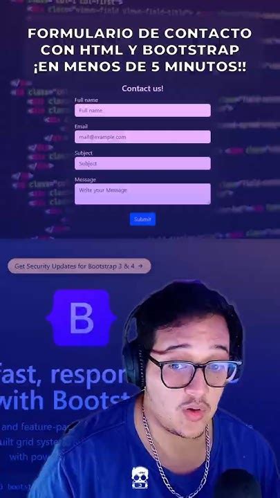 🔥 Cómo Hacer Un Formulario Con Html Y Bootstrap En 1 Minuto 🚀 Guía