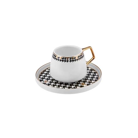 Karaca Crows Foot Set Of 2 Coffee Cups 100 Ml