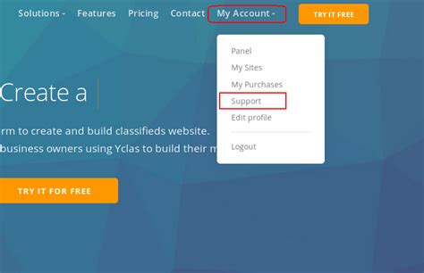 how to use yclas support system documentation for yclas