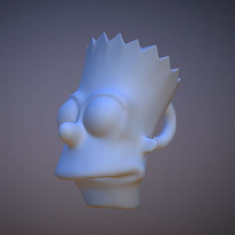 3d File Keychain Pendant Bart Simpson File Stl Model 3d Print 3d・3d Printer Model To Download・cults