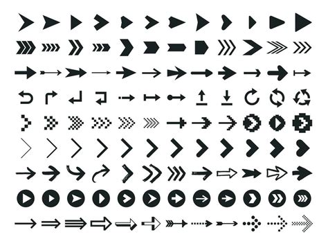 Pfeil Symbol Infografik Pfeile Zeichen Nächster oder zurück Netz