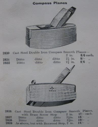 Compass Planes William Marples And Sons Ltd
