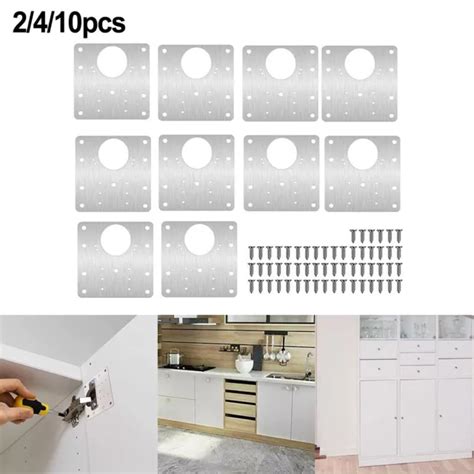 KIT COMPLET DE réparation charnière de porte armoire 2410 plaques et vis inclu EUR 9 24
