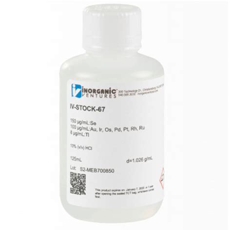 Uspich Q3d Class 2b Oral Inorganic Ventures Lab Crm Standards