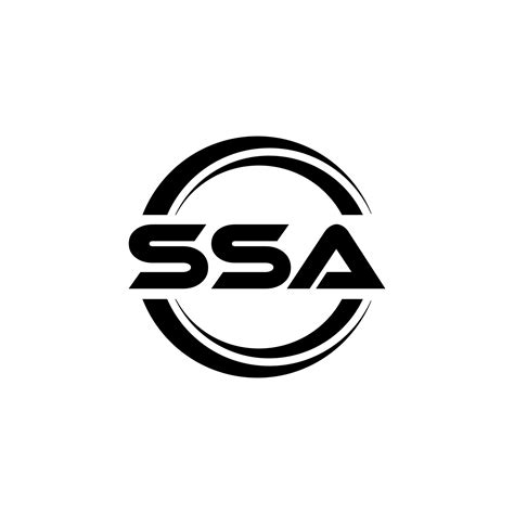 Ssa Letter Logo Design In Illustration Vector Logo Calligraphy