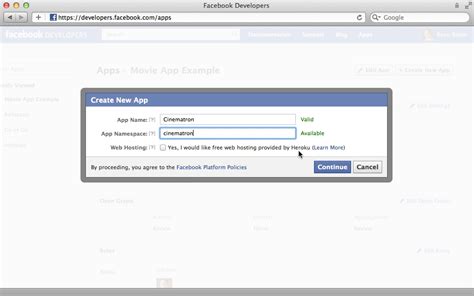 360 Facebook Authentication RailsCasts