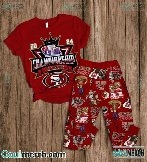 San Francisco 49ers Super Bowl Championship Lviii 2024 Pajamas Set