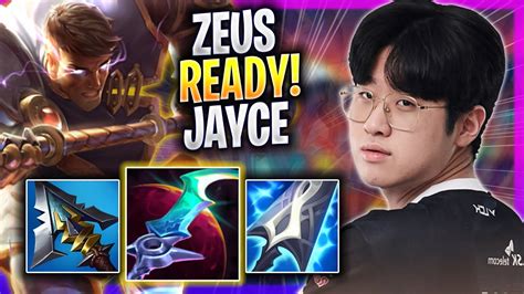 Zeus Is Ready To Play Jayce T1 Zeus Plays Jayce Top Vs Malphite