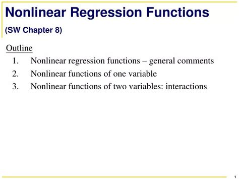 PPT Nonlinear Regression Functions SW Chapter PowerPoint Presentation ID
